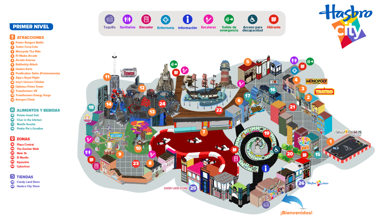 Mapa del Parque – HasbroCity
